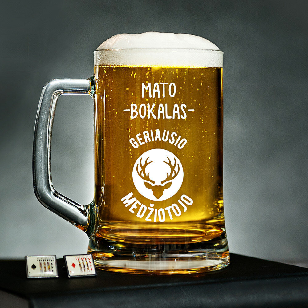 geriausio medžiotojo bokalas - Alaus bokalas - MyGift.lt