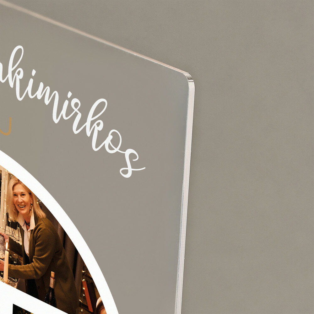 Gražiausios akimirkos - Spauda ant akrilinio stiklo su stovu - MyGift.lt