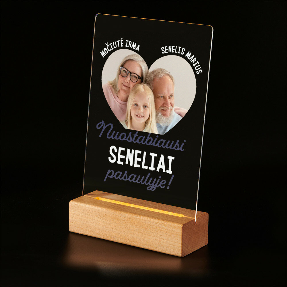 Nuostabiausi seneliai - Spauda ant akrilinio stiklo su LED stovu ...