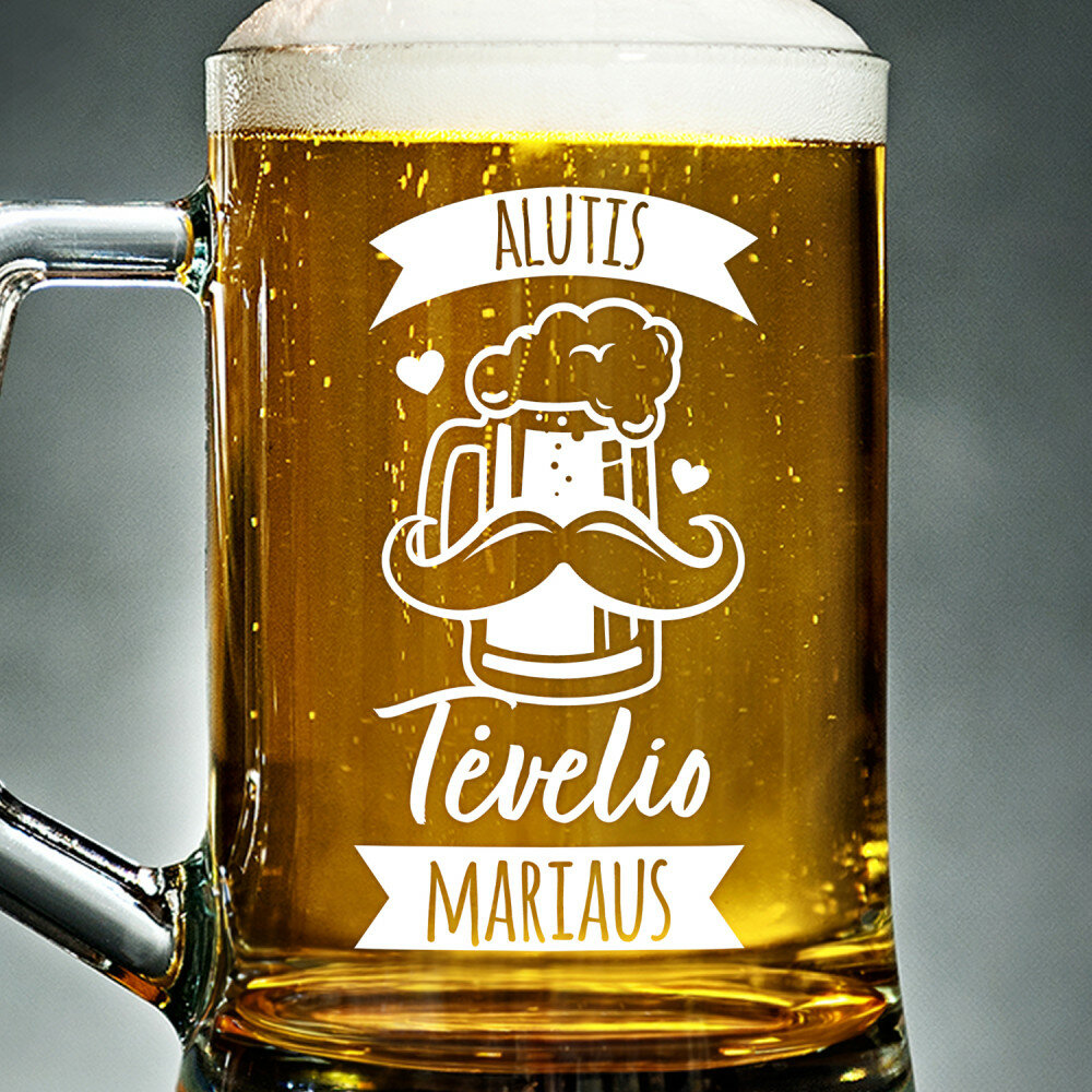 tėvelio alutis - Alaus bokalas - MyGift.lt