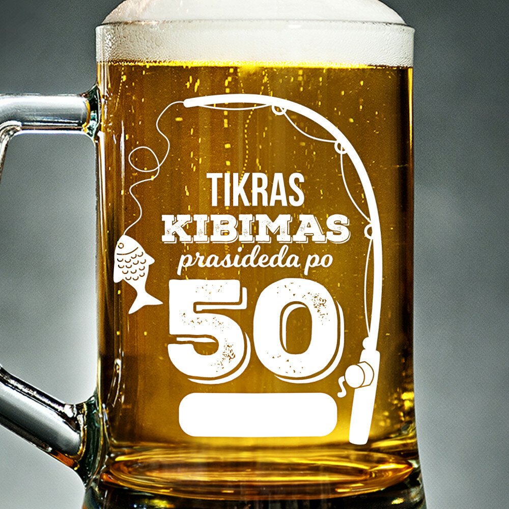 tikras kibimas - Alaus bokalas - MyGift.lt
