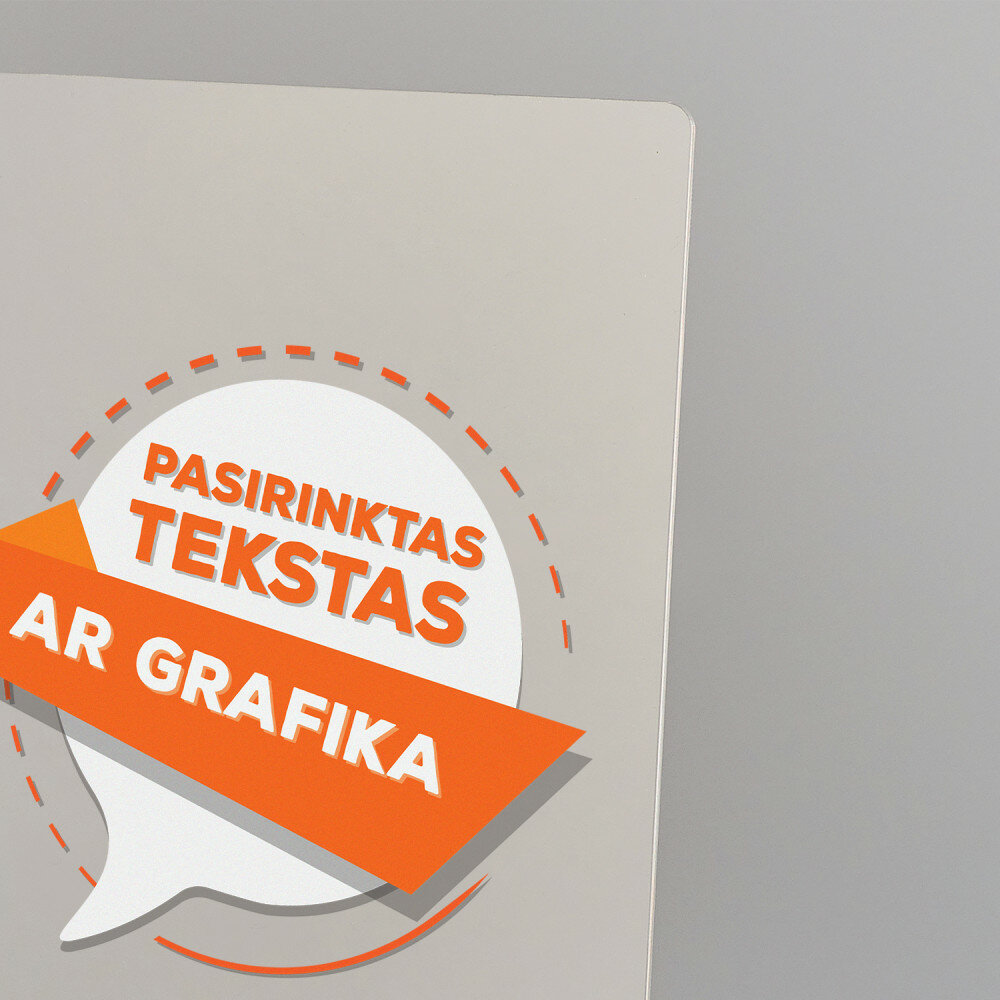 Nuosavas projektas - Spauda ant akrilinio stiklo su stovu - MyGift.lt