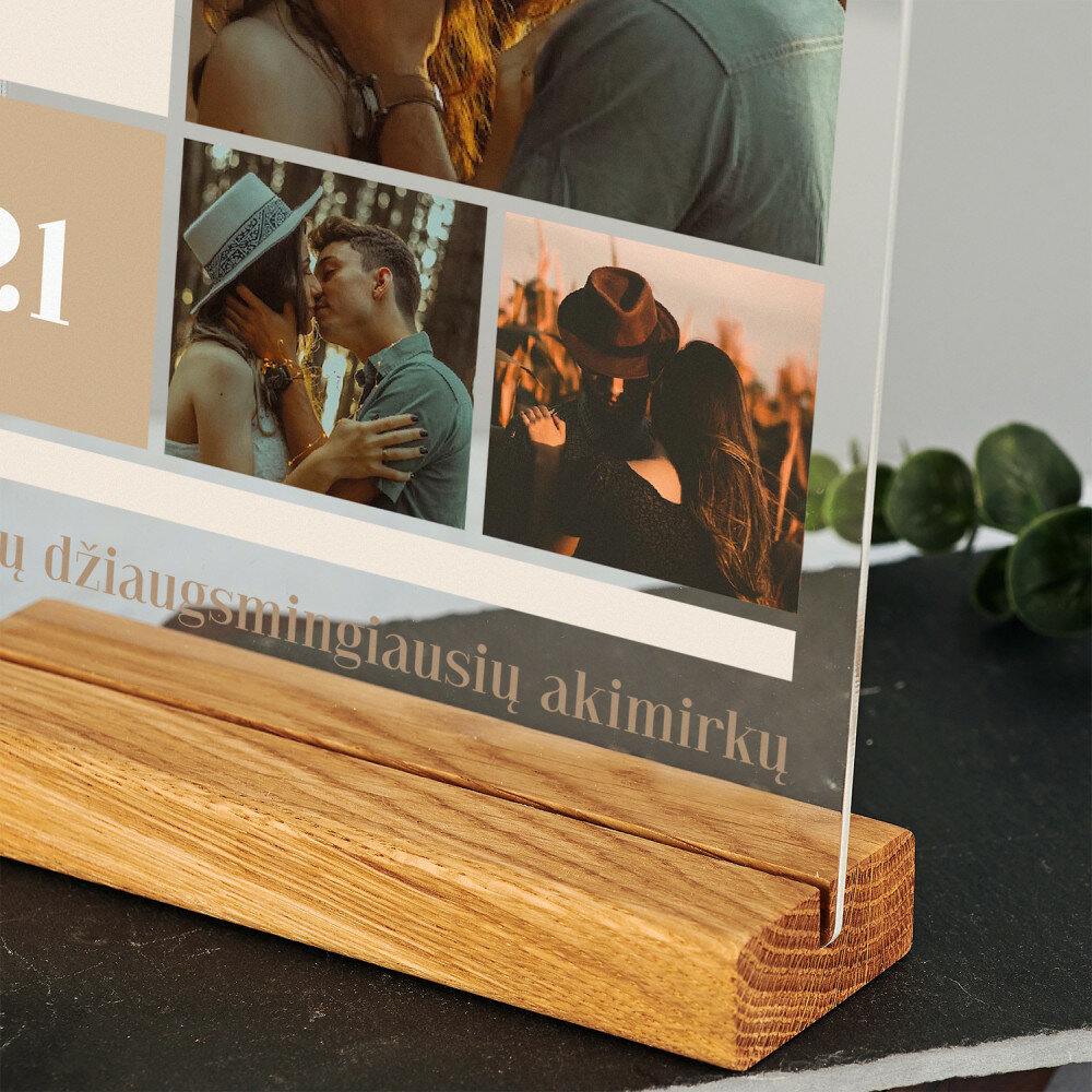 Pačių džiaugsmingiausių akimirkų - Spauda ant akrilinio stiklo su stovu ...